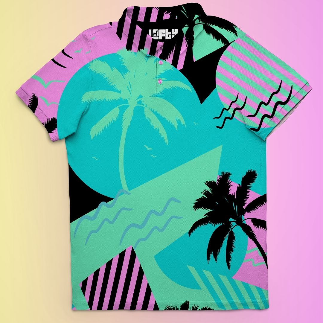 Summer Lovin' | Fun Floral Golf Polo for Men – Lofty Llama Golf Polos ...
